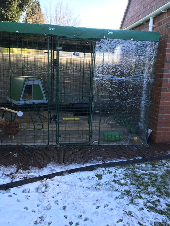 Clear Wind Break Kit for Chicken Fencing | Eglu Coop Weather Protection ...