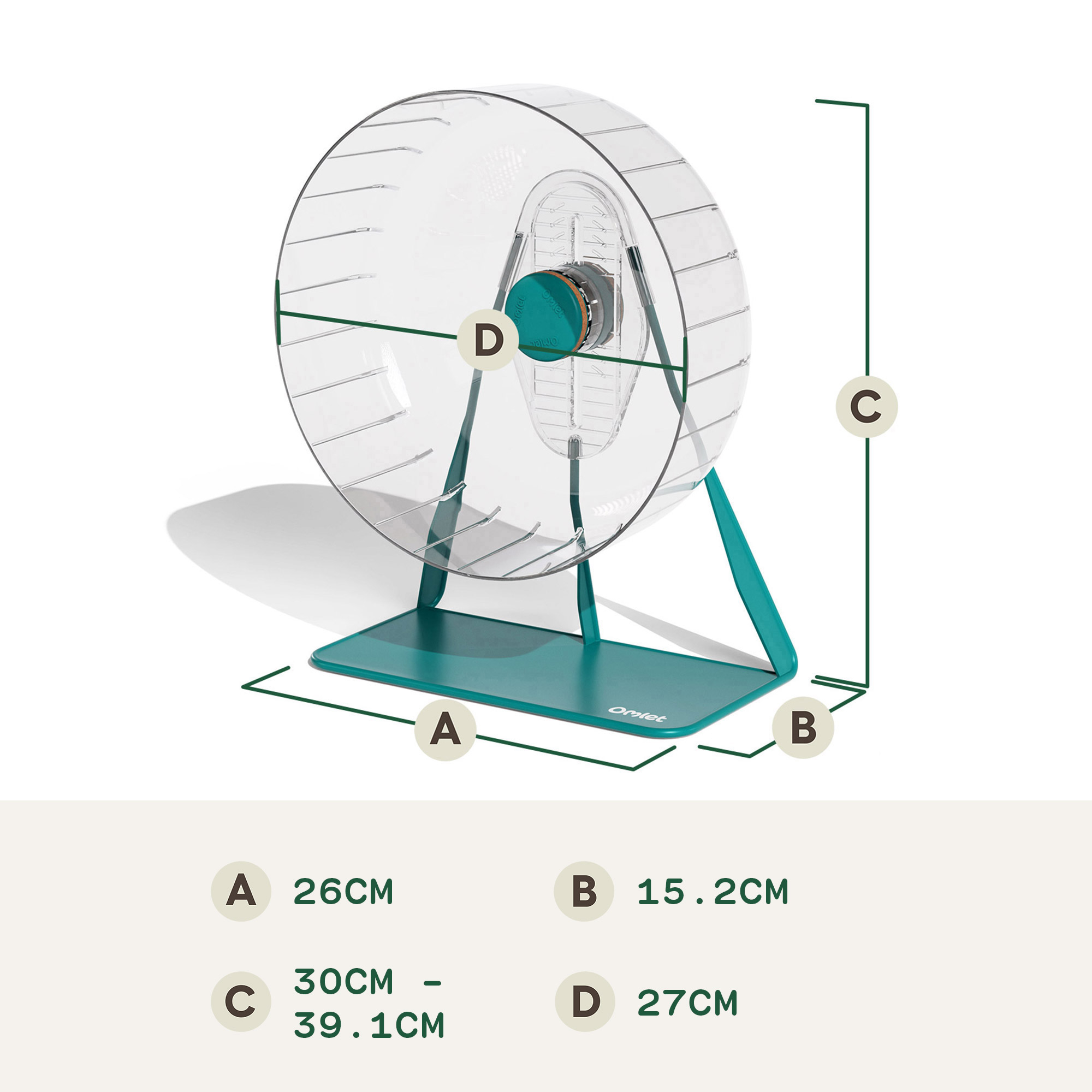 Large Hamster Wheel with Stand | Omlet