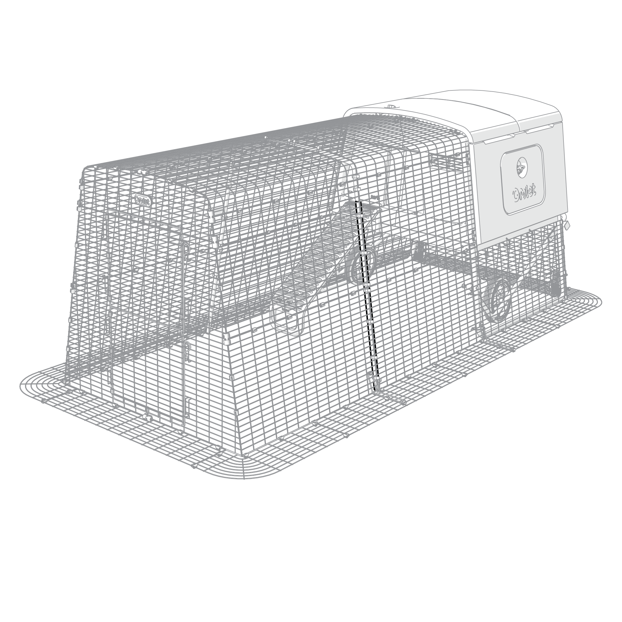 Eglu Cube Mk2 & Eglu Pro Extension Side Pole | Omlet